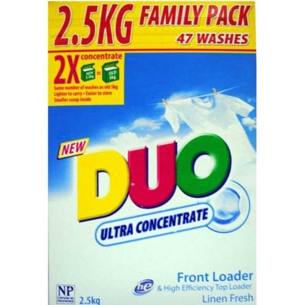 Buy 4 x Duo 2.5Kg Laundry Powder Ultra Concentrate Top Loader Linen ...