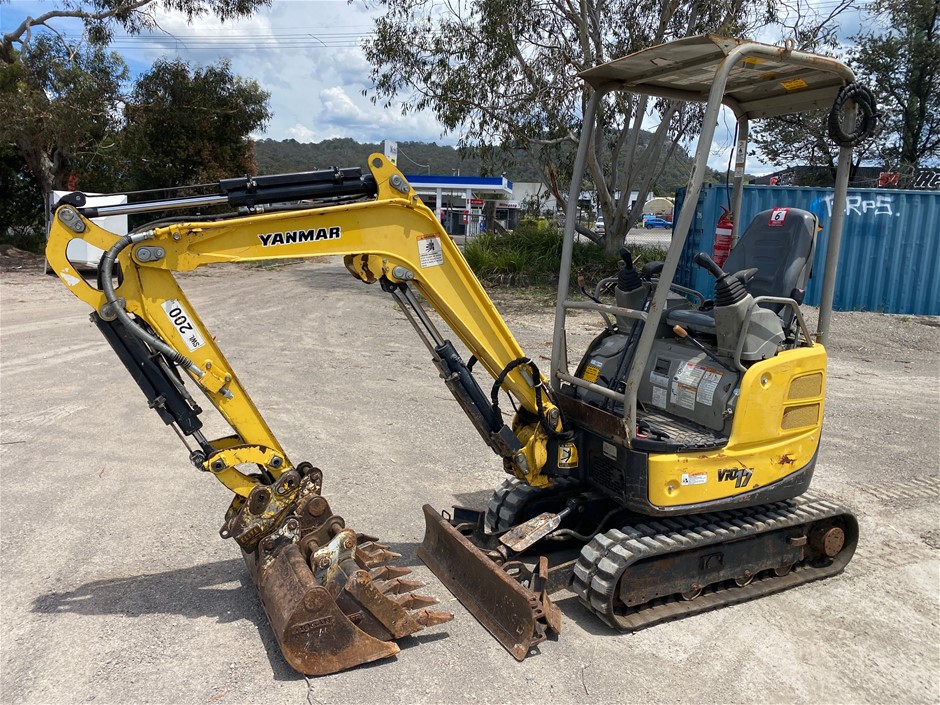 Yanmar VIO-17 Mini Excavator Auction (0006-5058625) | Grays Australia
