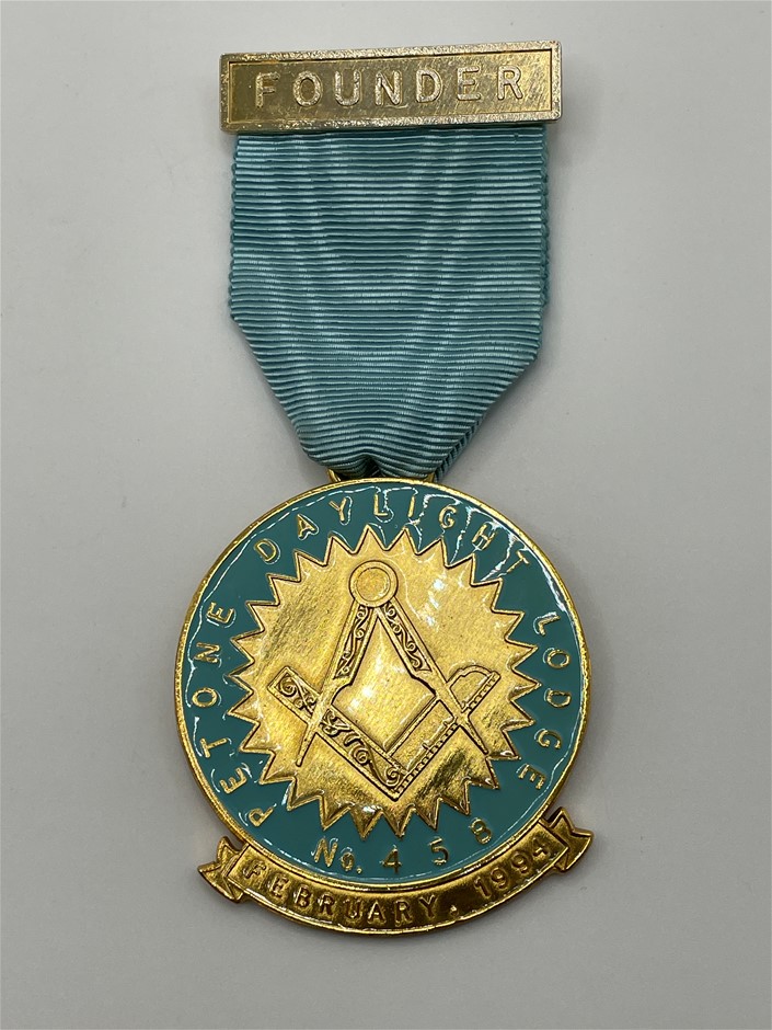 Masonic, Petone Daylight Lodge No.458, Founder's jewel, February 1994 ...