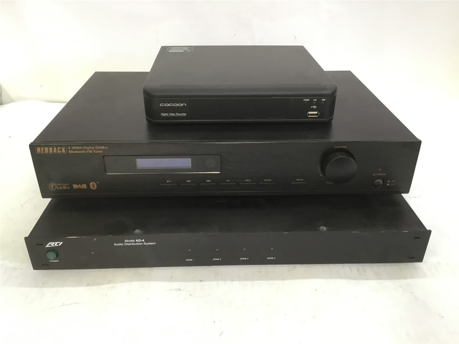 RTI AD-4 Audio System&REDBACK FM Tuner&COCOON Video Recorder Auction ...