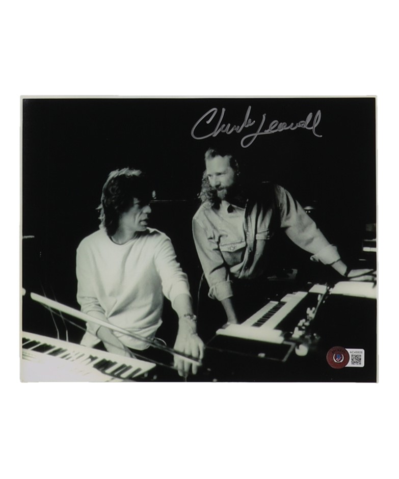THE ROLLING STONES CHUCK LEAVELL CONCERT SIGNED PHOTO Auction (0031 ...