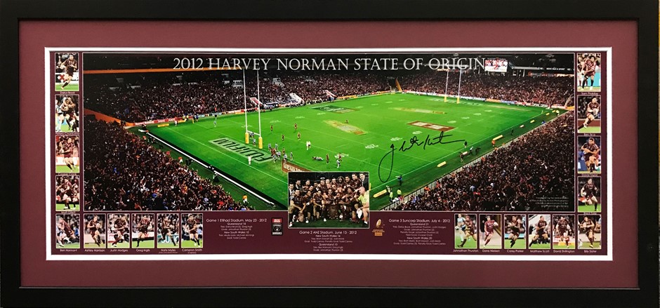 SIGNED BY JOHNATHAN THURSTON 2012 STATE OF ORIGIN PANO L/ED Auction ...