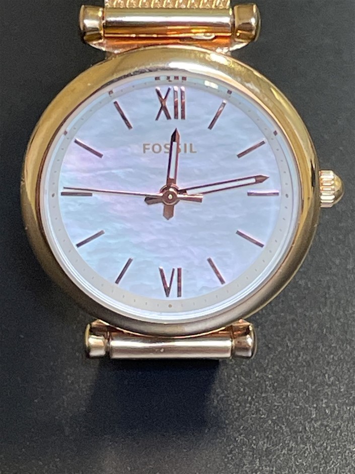 FOSSIL Carlie ES4433 Womens Stainless Steel Watch Auction (0021-5058820 ...