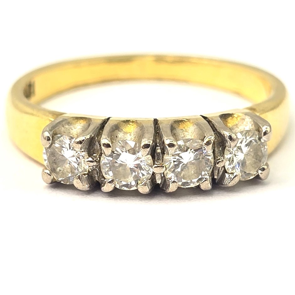 18CT TWO-TONE GOLD & 0.51CT DIAMOND WEDDING RING ($6,009.00 VALUATION) Auction (0001-2566672 ...