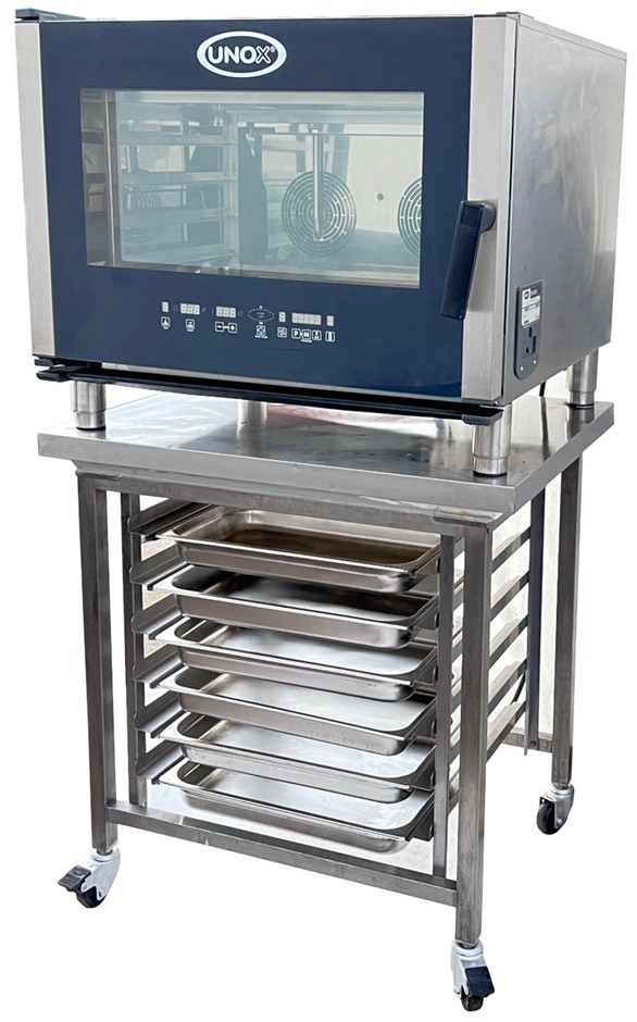 UNOX XBC405E CHEFTOP PROFESSIONAL ELECTRIC COMBI OVEN ON STAND Auction ...