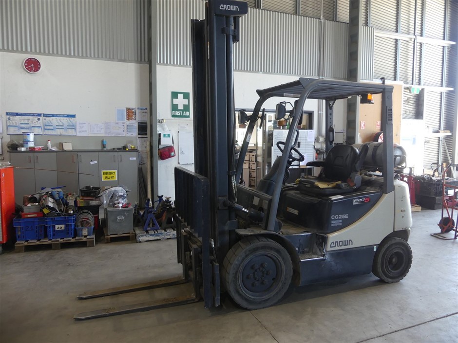 Crown CG25E-5 4 Wheel Counter Balance Forklift Auction (0505-5058818) | Grays Australia