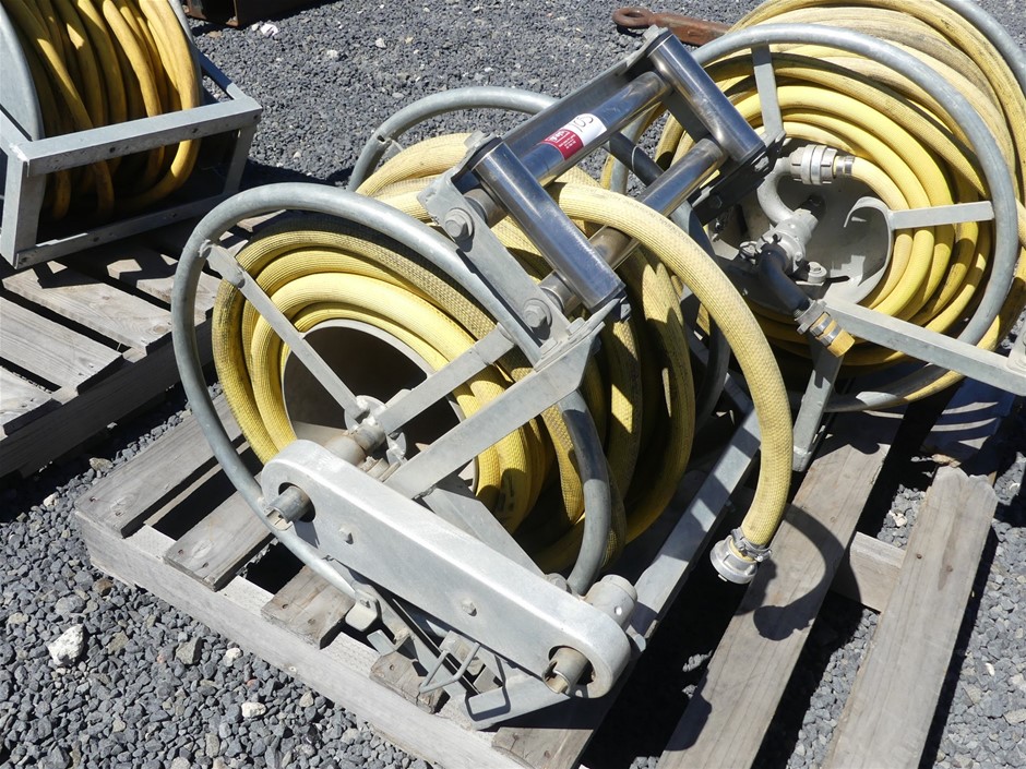 Cradle Mounted Fire Hose Reel With Hose Auction (0705-5058766) | Grays ...
