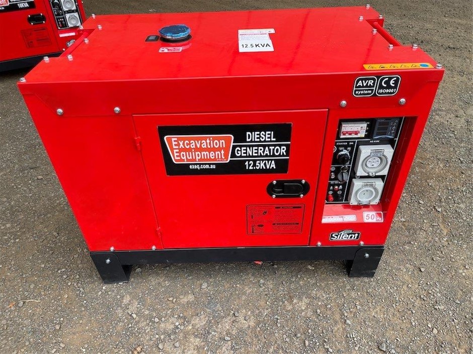 Unused 12.5kVA Generator with ATS Auction (0007-7055847) | Grays Australia