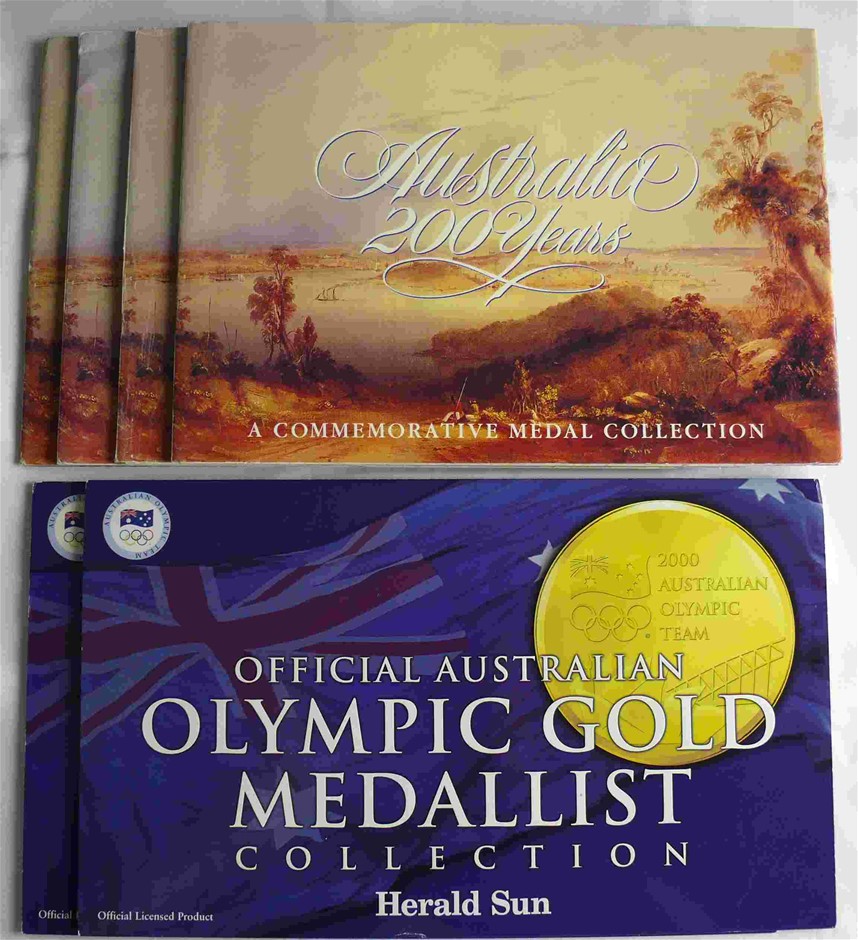 4x 200 Years of Australian History Albums & 2x 2000 Australian Olympic ...