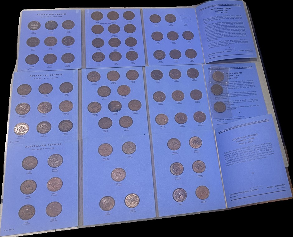 Denso Australia Pre Decimal Cooper Pennies Set of 77 Coins Auction ...