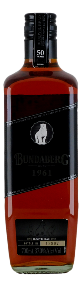 Bundaberg 1961 50 Years Anniversary Of Bundy R. Bear Rum 2011 (1x 700mL ...