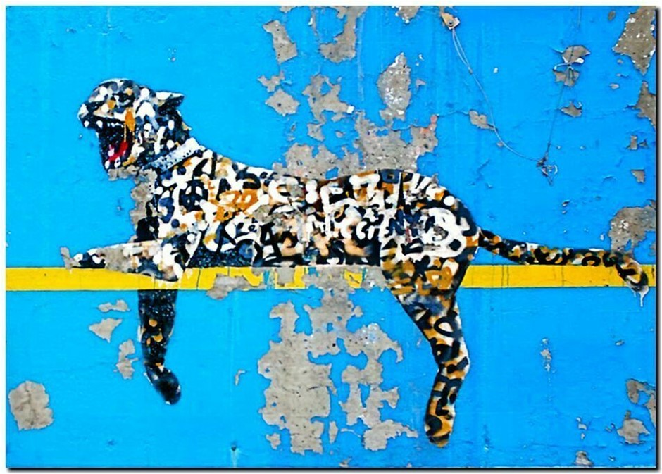 Banksy (After) " BRONX ZOO LEOPARD" Print Poster Auction (0021-2564090) | Grays Australia