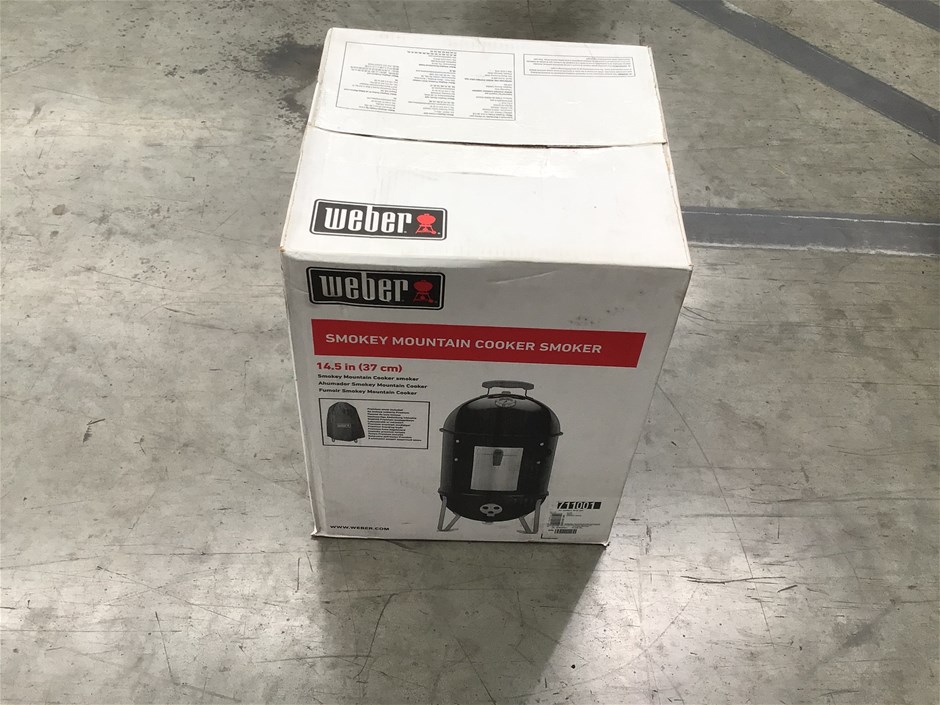 Weber Smokey Mountain Cooker Smoker (37cm) Auction (0028-5059017 ...