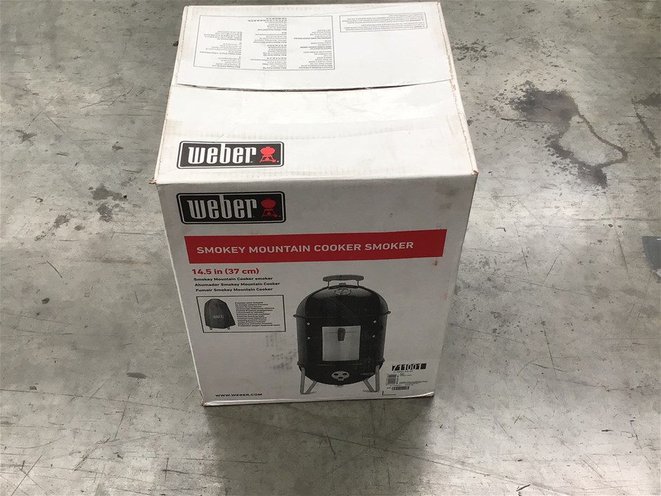 Weber Smokey Mountain Cooker Smoker (37cm) Auction (0029-5059017 ...