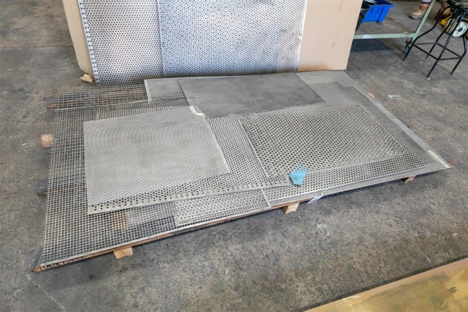 Stainless Steel Perforated & Mesh Part-Sheets Auction (0177-5058986 ...