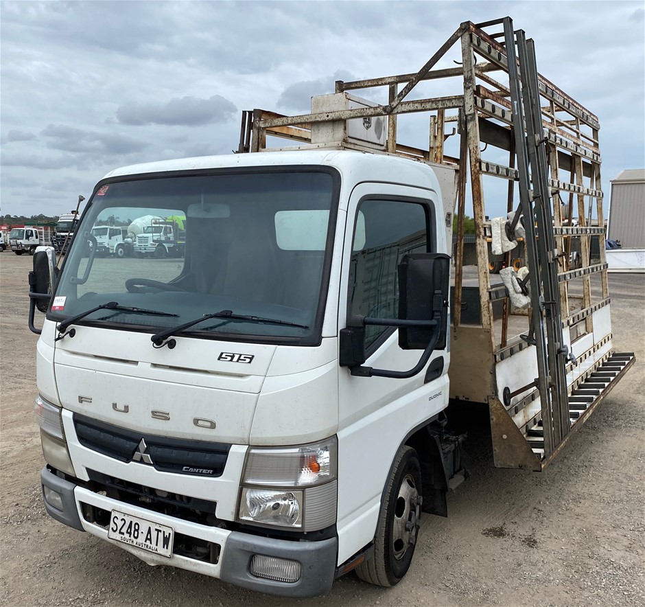 2012 Mitsubishi Fuso Canter 4 x 2 Glass A Frame Carrier Truck Auction ...