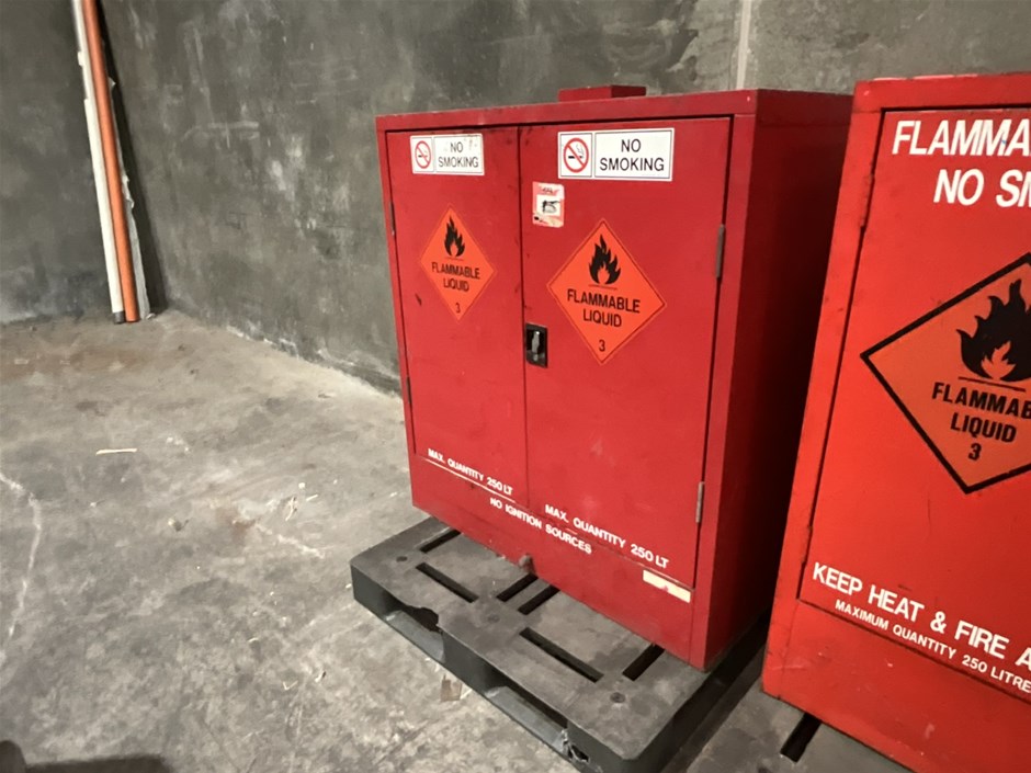 Flammable liquid storage locker Auction (0024-3031982) | Grays Australia