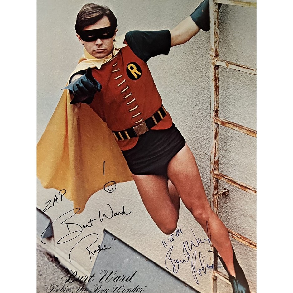 BATMAN ORIGINAL ROBIN BURT WARD SIGNED & INSCRIBED Auction (0006 ...