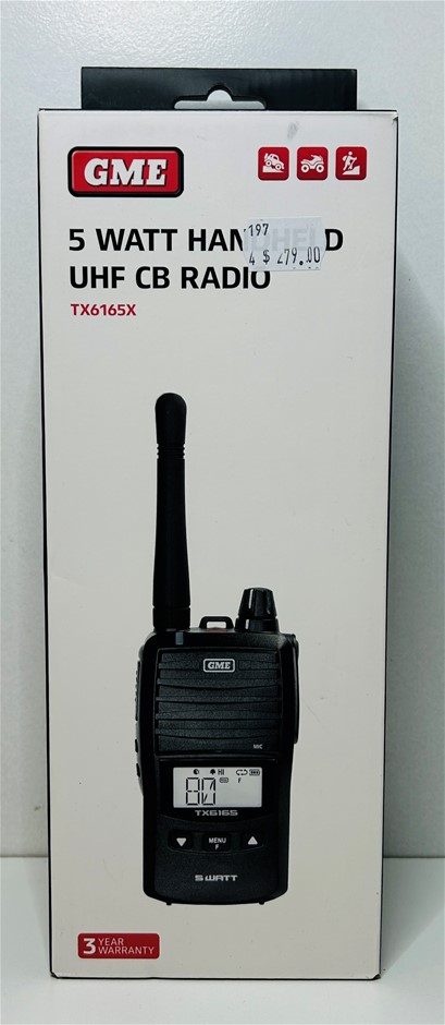 GME 5 WATT HANDHELD UHF CD RADIO TX6165X Auction (0082-2564785) | Grays ...