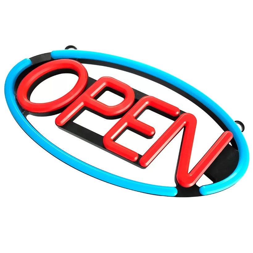 CHOSEN LED Oval Open Sign Board. Important Notice: This item Auction ...