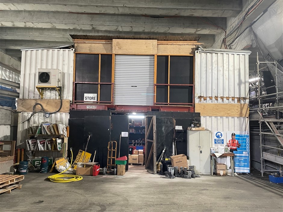 Container Shelter / Storage Structure with Mezzanine – Approx 10m x 6m ...