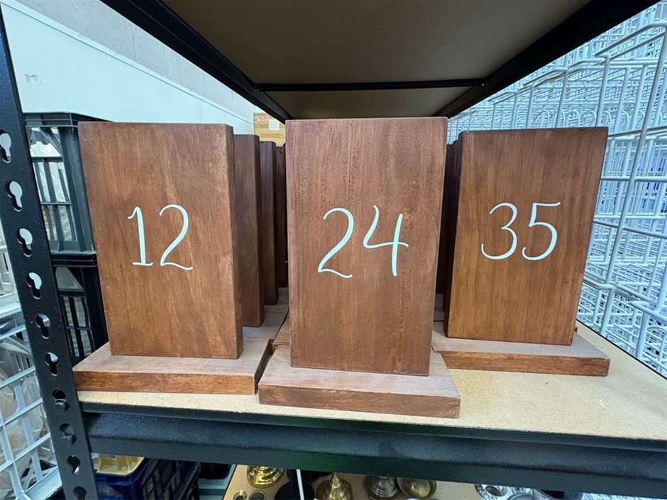 Timber numbers x35 Auction (0022-5059012) | Grays Australia