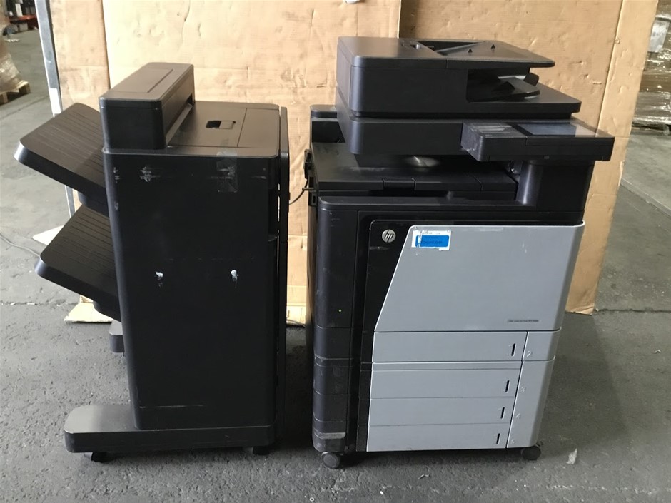 HP Color LaserJet flow M880 Multifunction Laser Printer Auction (0003 ...
