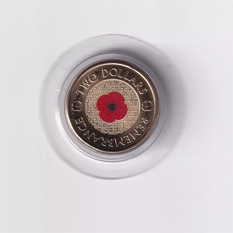 AUSTRALIAN: 2023 $2 RED POPPY REMEMBERANCE DAY Auction (0007-2565091 ...