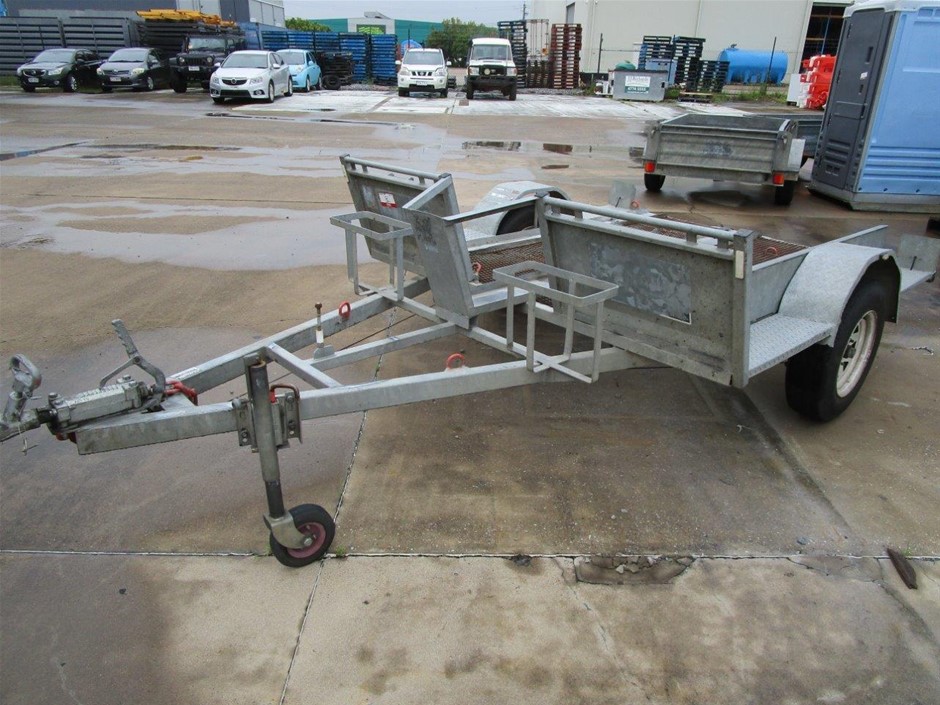 2017 ATA Trailers 7x5 BTR Single Motorcycle Trailer Auction (0030 ...