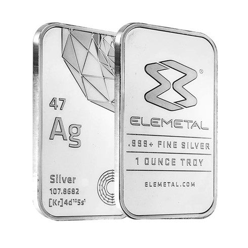One Ounce Elemental Rectangular Proof Silver Bar Proof Auction (0013 ...