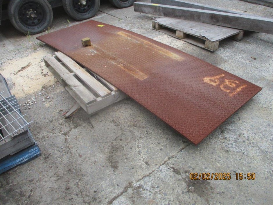 3 x Steel Check Plates Auction (0047-7056143) | Grays Australia