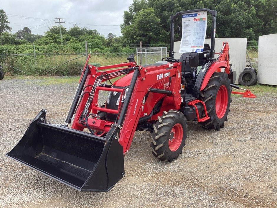 TYM T503 with Front Loader Attachment, 4 in 1 Bucket and Backhoe ...