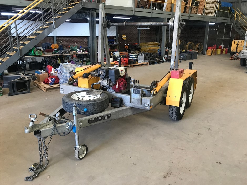 2016 Redmond Tandem Self Loading Cable Drum Trailer Trailer Auction ...