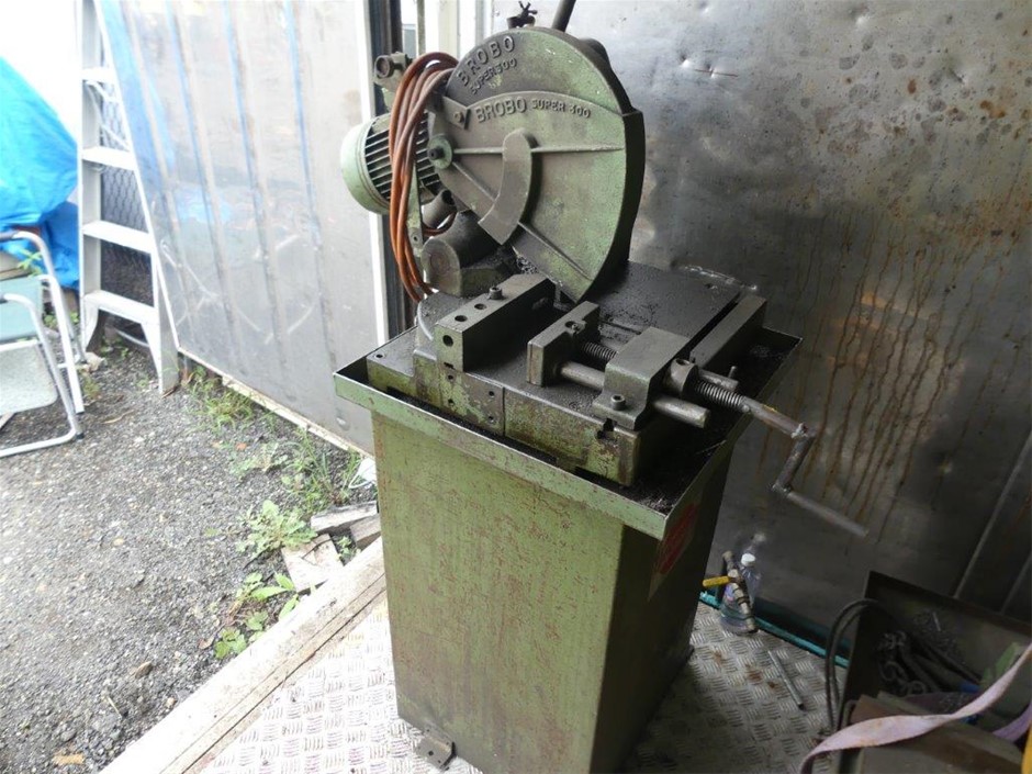 Brobo Super 300 Metal Cut-off Saw on Custom Cabinet Stand Auction (0005 ...