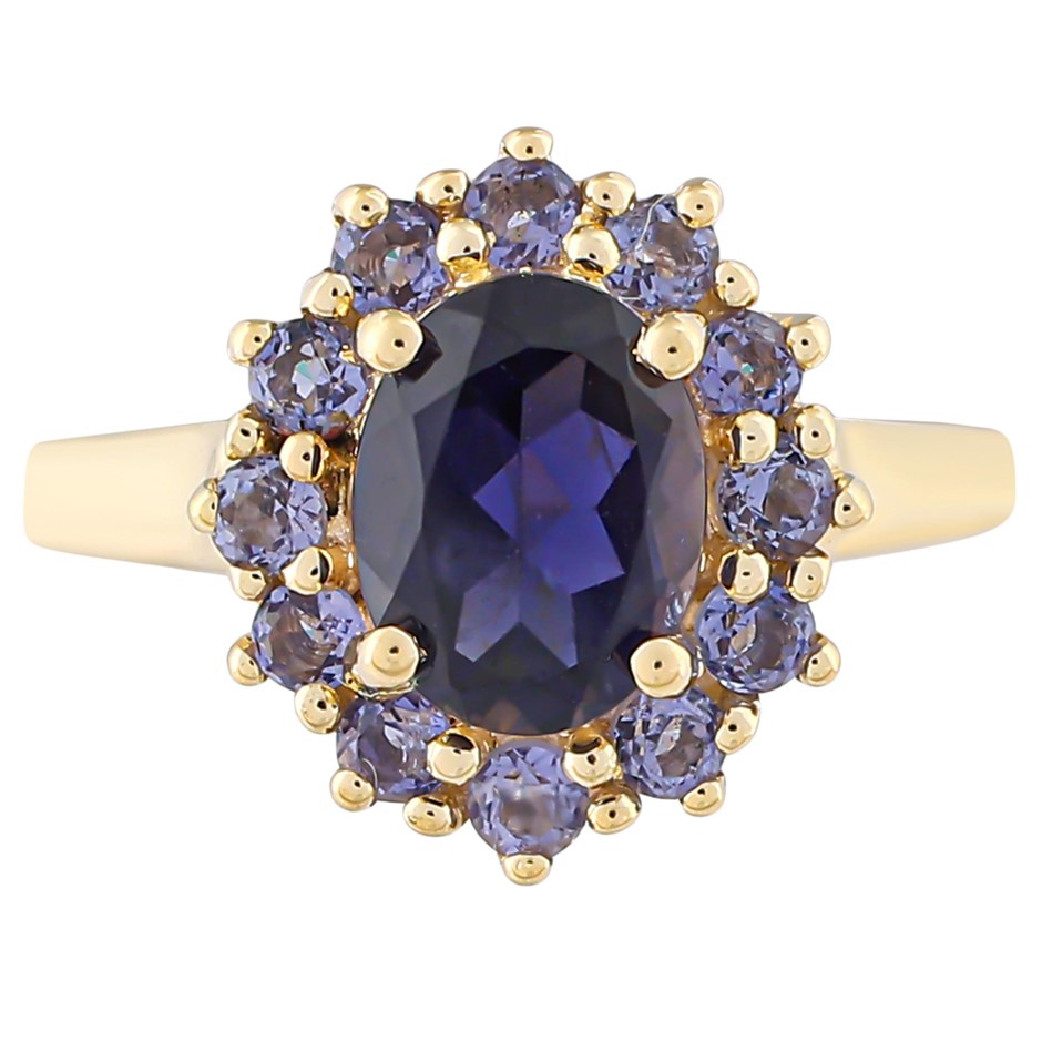 Yellow Gold Natural Iolite Ring Auction (0006-2565796) | Grays Australia