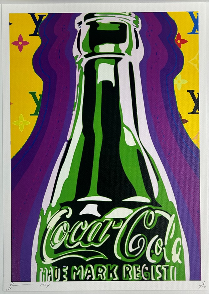 Death NYC Signed Street Art Print "COCA COLA/LV" Limited Edition ...