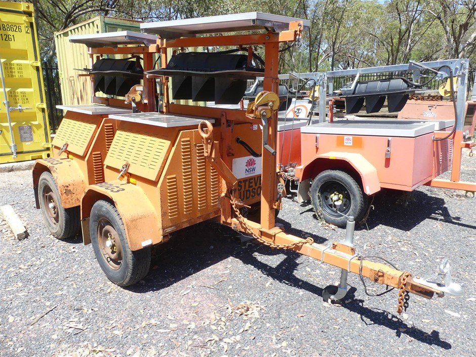 1994 Trailer Factory Light Twin Trailer Traffic Light Trailers Auction ...