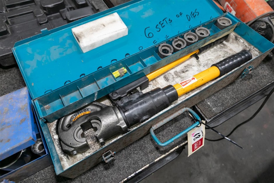 UTILUX Manual Hydraulic Cable Crimper with Steel Case Auction (0089 ...