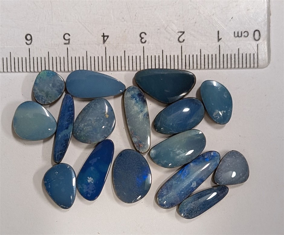 54 Carats Australian Opal Doublet Gemstones Auction (0039-2566011 ...