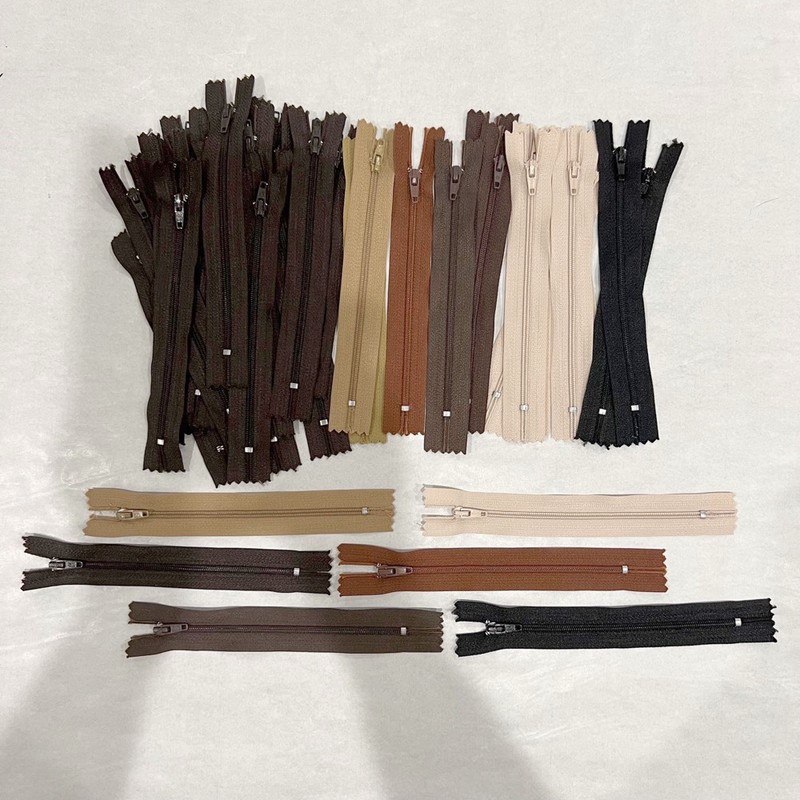 Assorted Colours of Closed End Zips for Clothing - 43Pcs, 15cm long ...