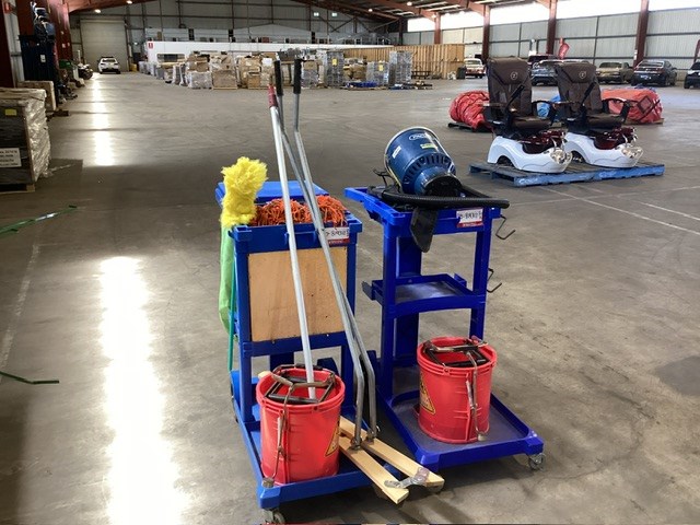 Cleaning Package, Janitor Trolley, Vacuum, Mop Buckets And More Auction ...