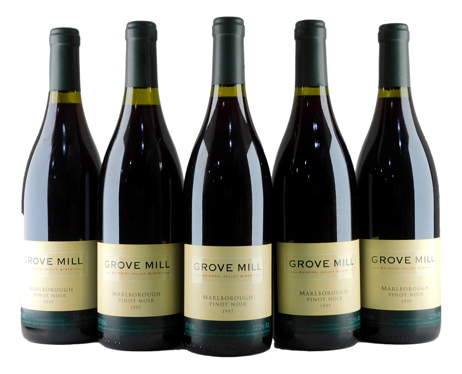 Grove Mill Pinot Noir 1997 (5x 750mL). Auction (0017-10734011) | Grays ...