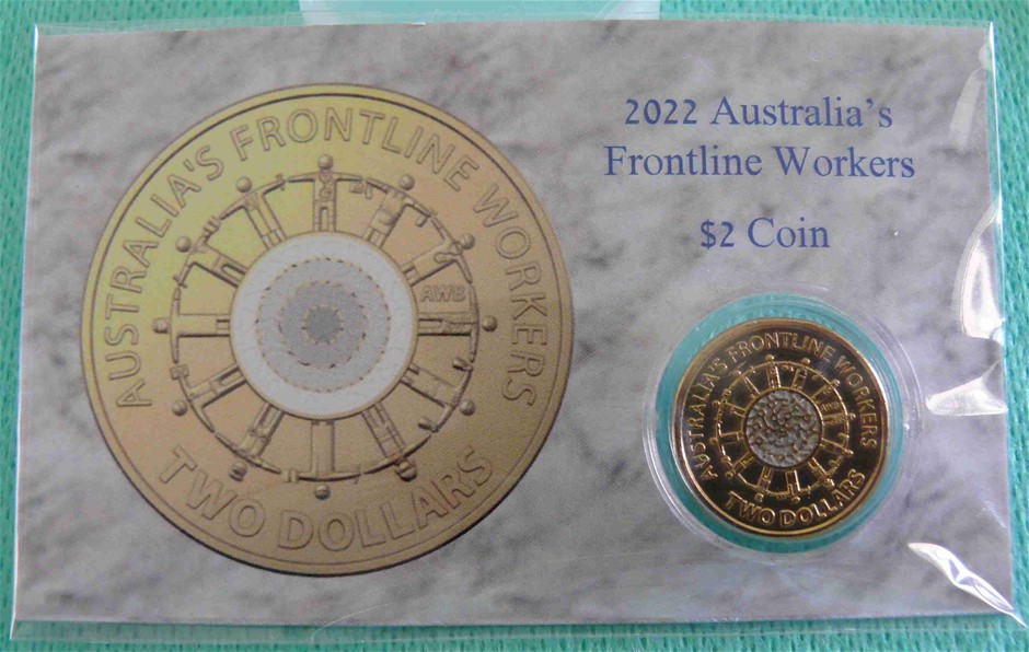 2022 Frontline Workers, Carded $2 Coin. Auction (0021-2566557) | Grays ...