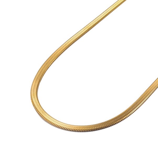 Quality Classic Stainless Steel 3mm Snake Chain Necklace - 22 Inches ...