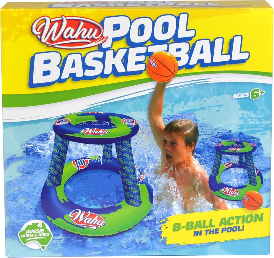 2 X WAHU Pool Basketball Inflatable, Green/Blue. Buyers Note - Discount ...