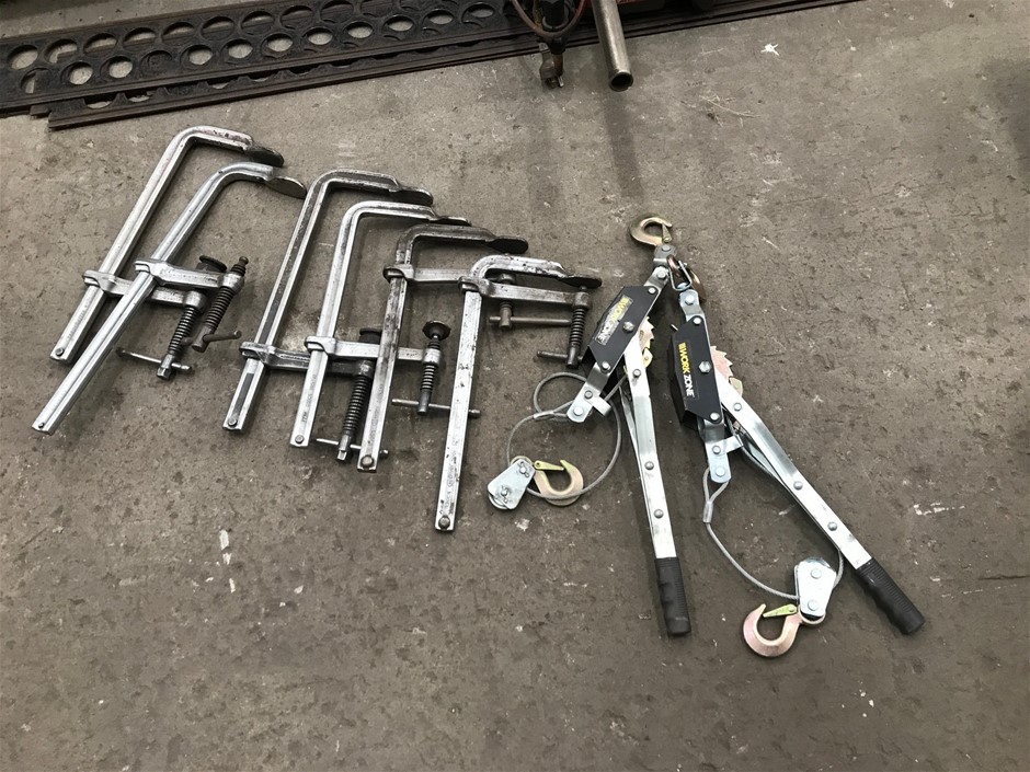 4x Steel F-Clamps Auction (0179-3032825) | Grays Australia