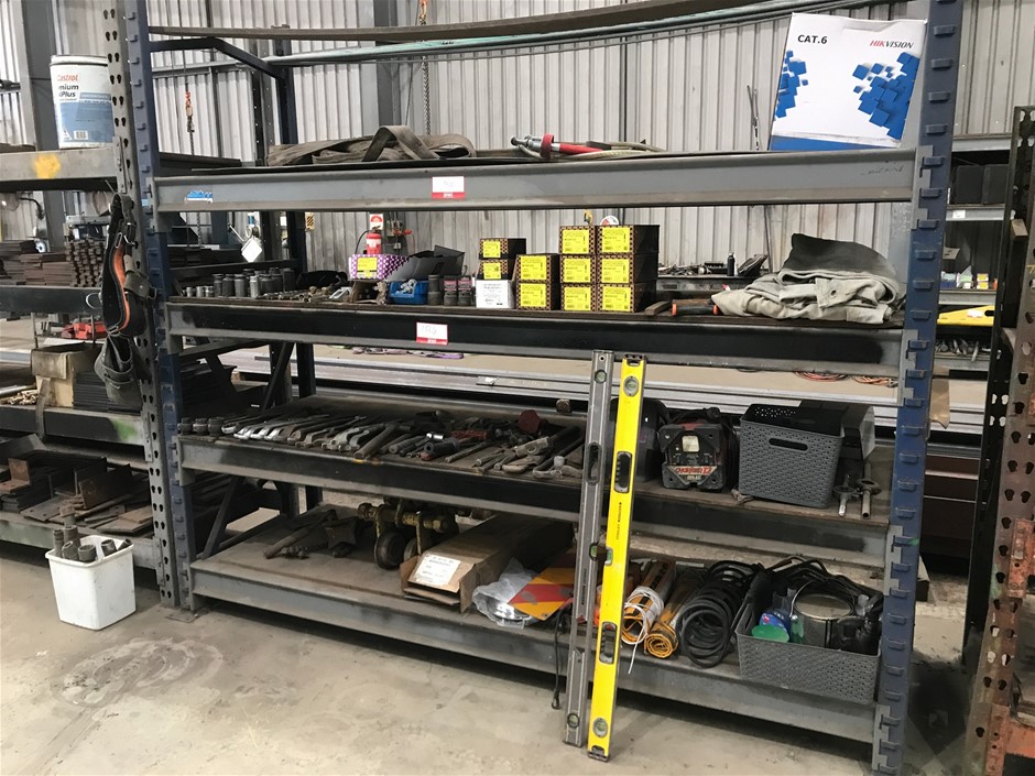 Steel Rack Including Contents Auction (0184-3032825) | Grays Australia
