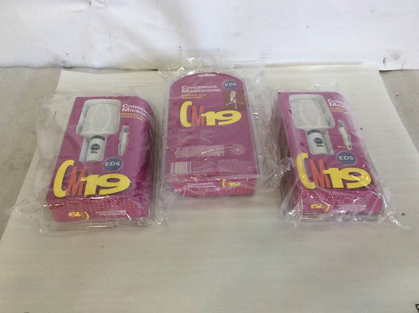 EDS CM19 Condenser Microphone New (Lot of 3) Auction (0039-2566958 ...