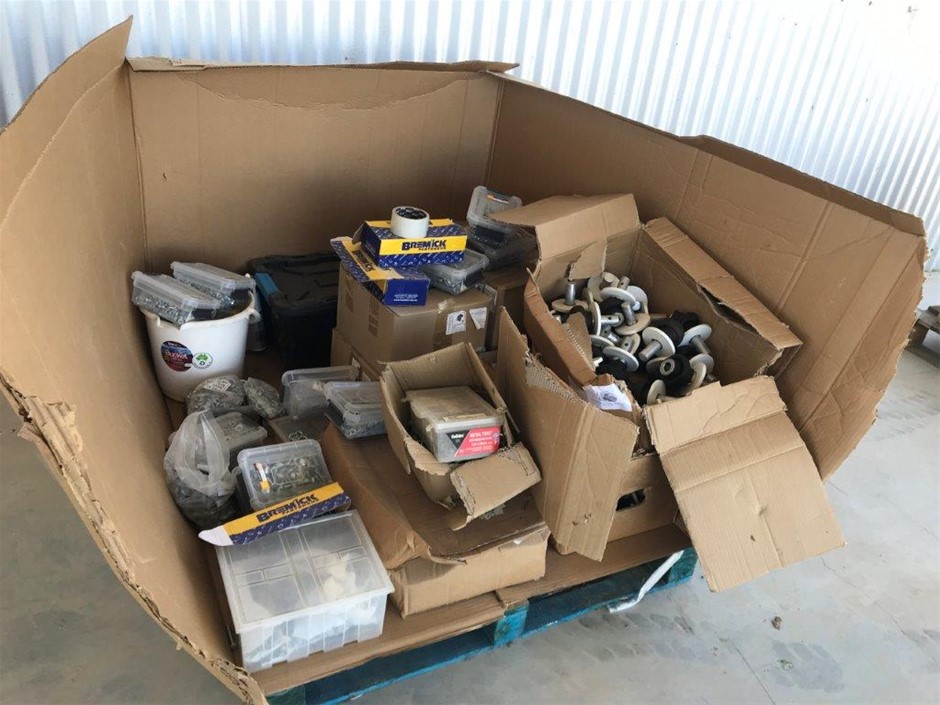A Pallet of Assorted Fasteners & Hardware for Green House/Poly tunnel ...