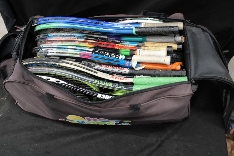 Assorted Tennis Racquets in Bag Auction (0043-9057731) | Grays Australia